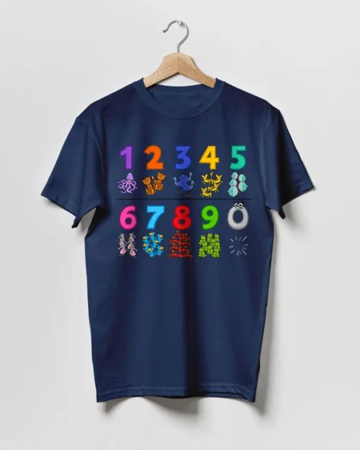 Animals Count Numbers Day Kids T-Shirt School Maths Day Costume – Event ...