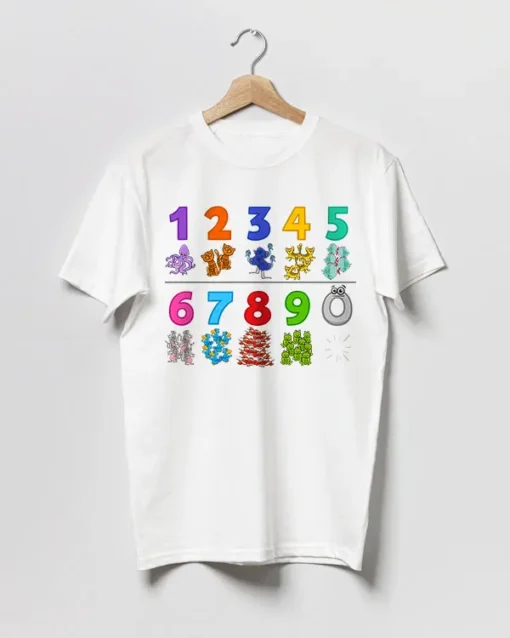 Animals Count Numbers Day Kids T-Shirt School Maths Day Costume – Event ...