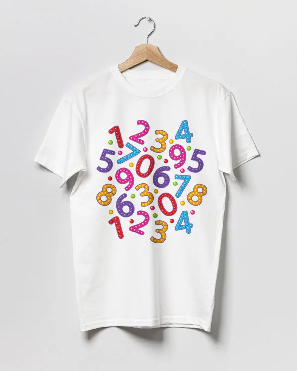 Numbers Day T-Shirt School Maths Day Costume Digits - Event T-Shirts ...