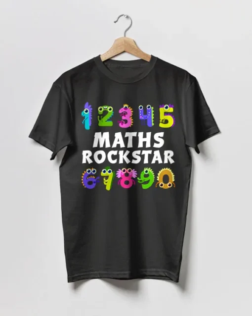 Numbers Day T-Shirt Maths RockStar School Maths Day Costume - Event T ...